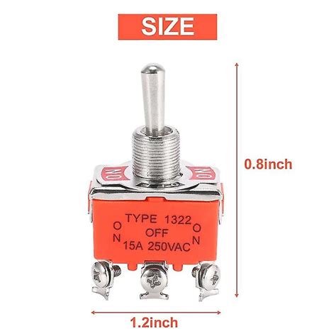 Dpdt Onon 2 Positions 6 Screw Terminal Toggle Switch Ac 250v 15a Fruugo Be Dpdt Onon 2 Positions 6 Screw Terminal Toggle Switch Ac 250v 15a Fruugo Be