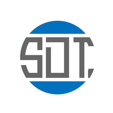 Sdt Letter Logo Design On White Background Sdt Creative Initials