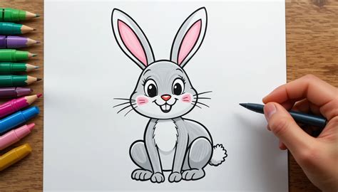 آموزش نقاشی خرگوش برای کودکان در 8 مرحله ساده