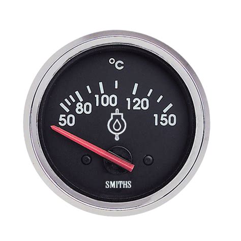 International Oil Temperature Gauge Chrome Bezel Caerbont Automotive Instruments