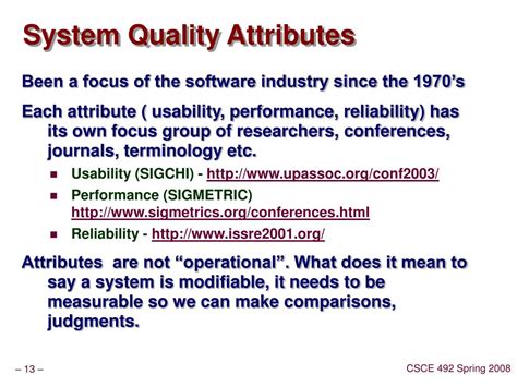 Ppt Lecture 7 Quality Attributes Nonfunctional Req Powerpoint Presentation Id 180350