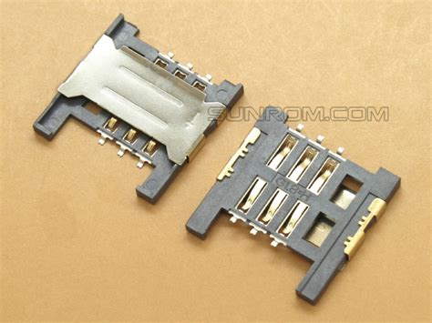 Sim Card Holder Pin Push In Type Sunrom Electronics