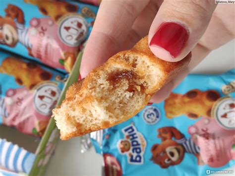 Пирожное Медвежонок Барни бисквитное с абрикосовой начинкой - «Вкусное ...