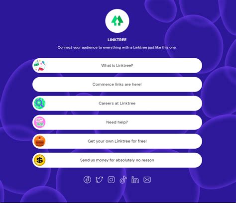 Linktree Website Template
