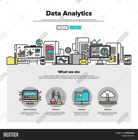 Data Analytics Flat Vector Photo Free Trial Bigstock