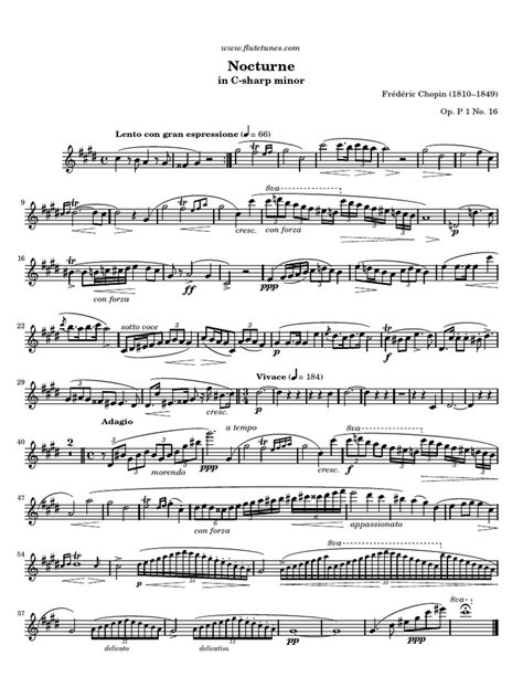 Chopin Nocturne In C Sharp Minor Pdf Musical Compositions