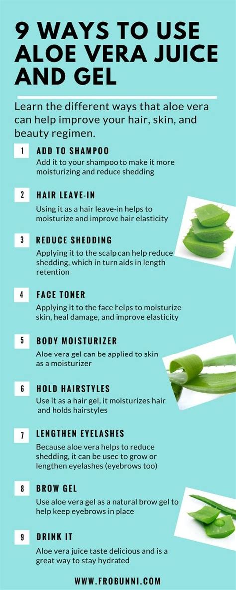 Aloe Vera Gel And Juice Has Many Benefits For Hair And Skin Including Growing Long Pinpoint