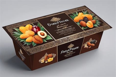 Premium Photo Dates Packaging Design Dates Label Design Dates Box
