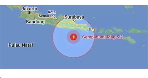 Gempa Terkini M 52 Guncang Malang Jatim Hari Ini 2 Berikut Wilayah