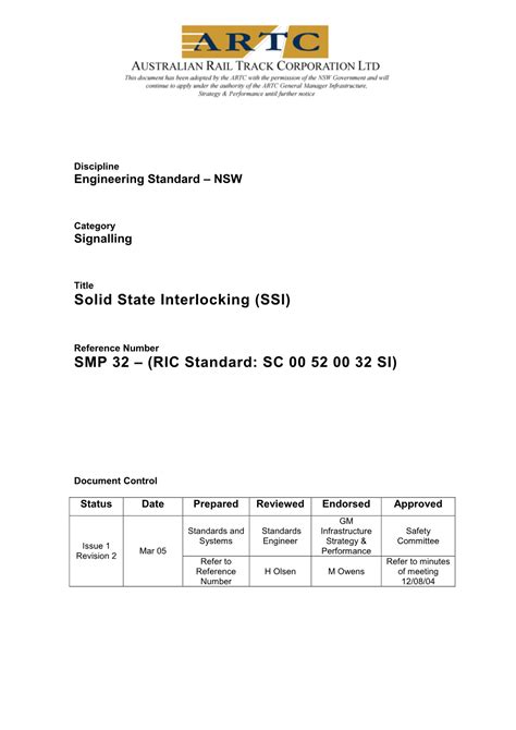 Solid State Interlocking SSI DocsLib