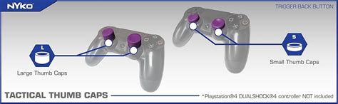 Amazon Com Nyko Trigger Back Button With Thumb Caps For PS Game Like A Pro PlayStation