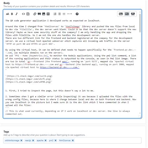 I Cant Post A Question On Stack Overflow As It Thinks Its Spam Meta