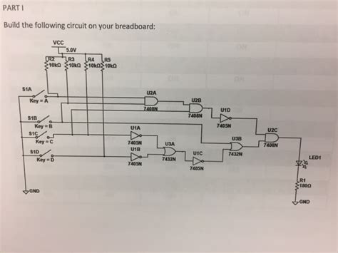 Solved Build The Following Circuit On Your Breadboard Chegg