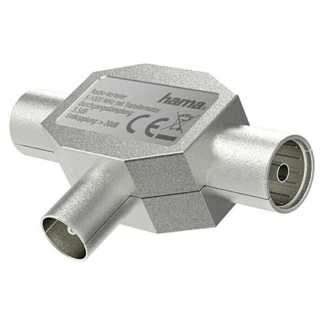 Hama Verteiler Koax Stecker 2 Koax Kupplungen 3 5 DB 22 DB BAUHAUS