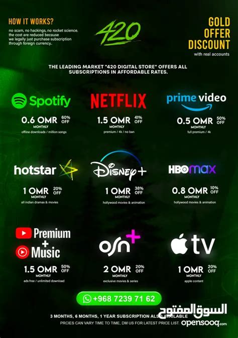 Netflix Amazon Youtube Premium Music Spotify Apple Tv Osn Hbo Max