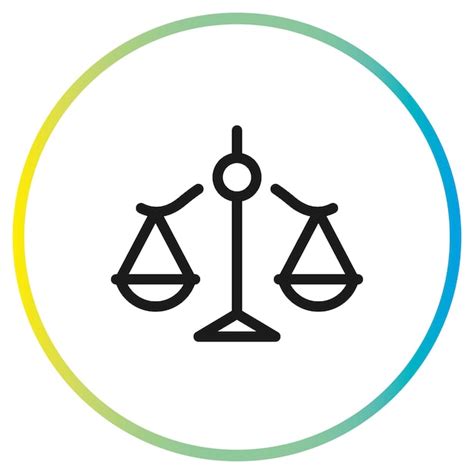 premium vector scales icon vector