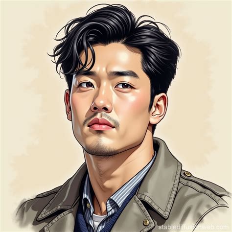 Handsome Korean Mass Representative Man Stable Diffusion Online