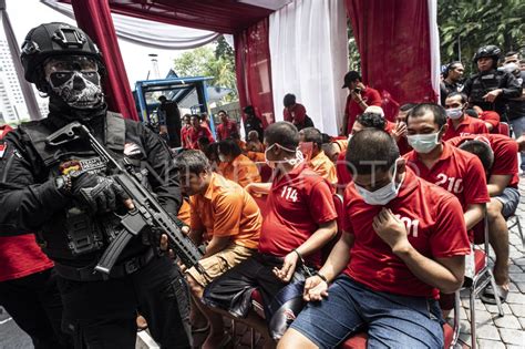 Polda Metro Jaya Musnahkan Barang Bukti Narkoba ANTARA Foto