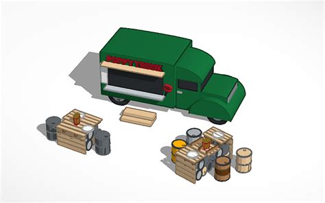 3d Design Ww2 Poppy Food Truck Tinkercad