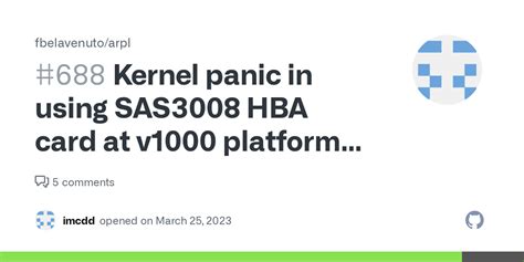 Kernel Panic In Using Sas3008 Hba Card At V1000 Platform With Panic