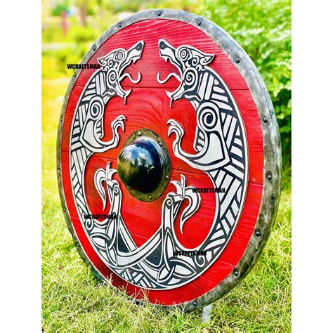 Viking Shield Medieval Dragon Shield Round Shield Viking Round Shield
