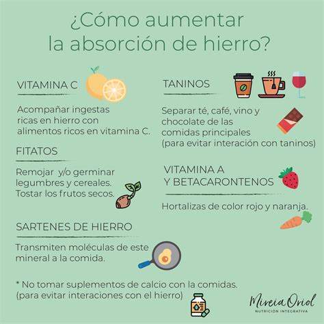 Fuentes De Hierro No Hemo Y Cómo Aumentar La Absorción Del Hierro