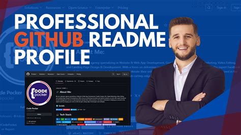 How To Create Professional Github Readme Profile Github Readme Profile Github Profile Youtube