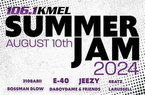 Kmel Summer Jam 2024 Lineup Esta Olenka