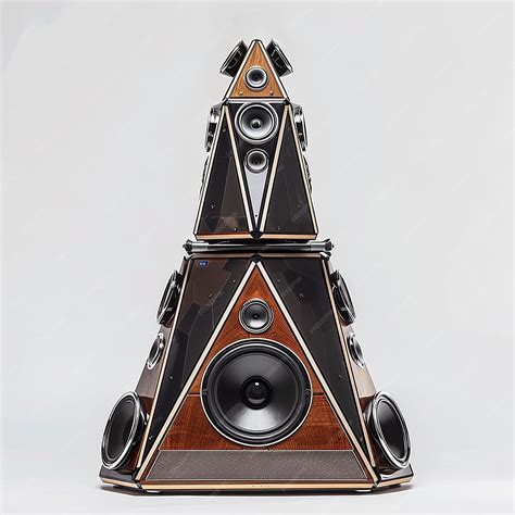 Design Concept Of An Ultra Luxury Highend Sound System Made Out Of Wood