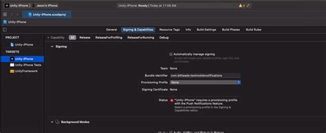 Push Notification Configuration Ios Braincloud Docs