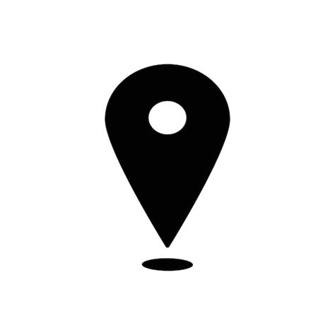 Premium Vector Map Pointer Icon Vector Mark Black And White Vector
