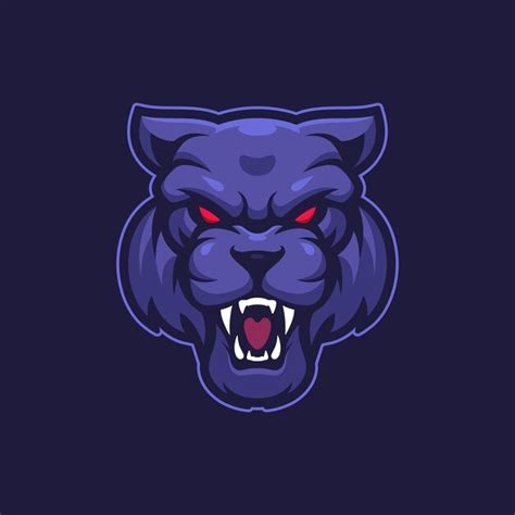 브랜드 및 E스포츠 로고 템플릿을 위한 팬더 마스코트 프리미엄 벡터