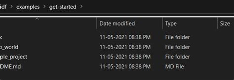 Getting Started Folder For ESP C DevKITM On ESP IDF Electronics Lab Com