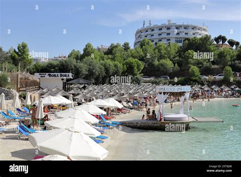 Ksamil Albania September 16 2023 Ksamil Beach Albania Bora Bora