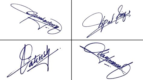 Fancy Signatures For Names
