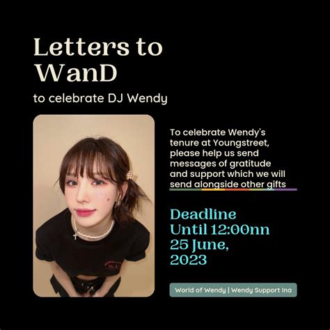 World Of Wendy On Twitter The Letters Were Compiled In A Pdf