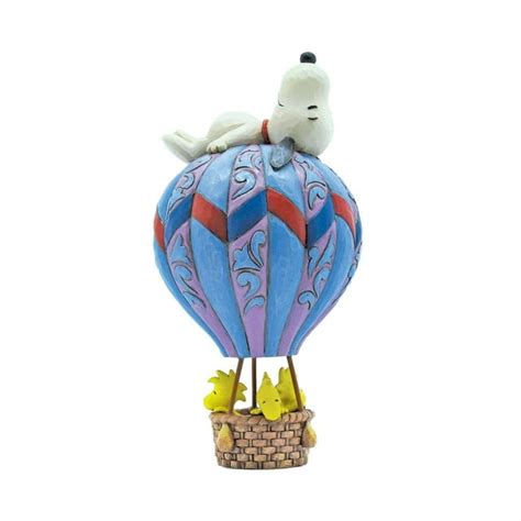 Peanuts Jim Shore Snoopy Laying On Hot Air Balloon Figurine 6011960