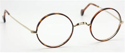 Round Nhs Style Spectacles By Beuren With Saddle Bridge And Chestnut