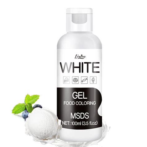 Premium White Food Color Gel 100ml Concentrated Sugar Free Gel For