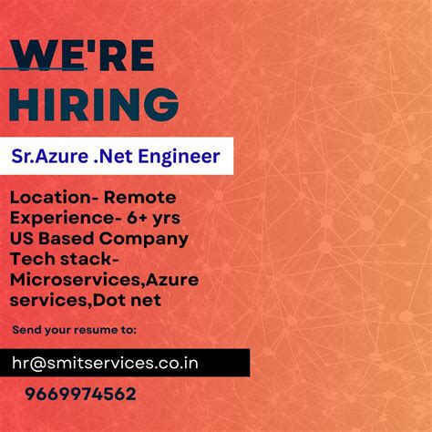 Azure Dotnet Csharp Microservices Hybridjobs Hiringnow Techjobs Seniorengineer