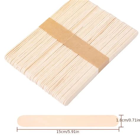 Large Wax Sticks Body Hair Removal Durable Wood Craft Sticks Temu