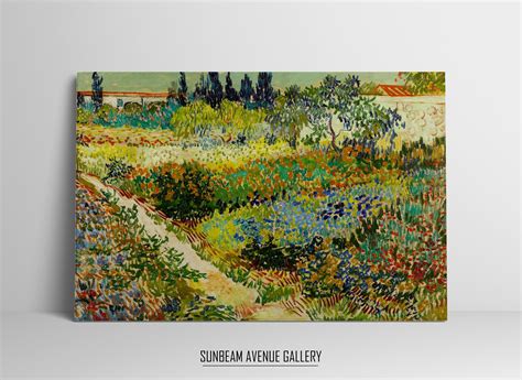 Vincent Van Gogh Wall Decor Flowering Garden With Path Famous Painting