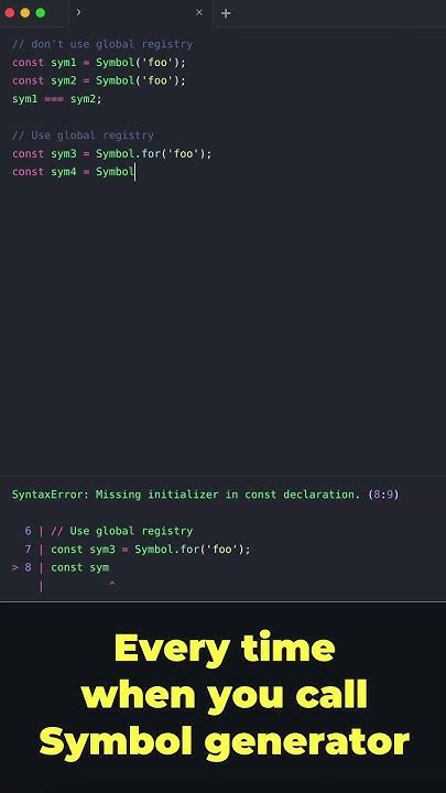 Using Javascript Symbols For Unique Identifiers And Key Management