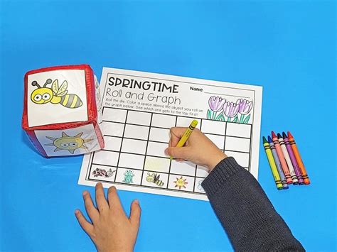 Free Roll And Graph Spring Math Activity