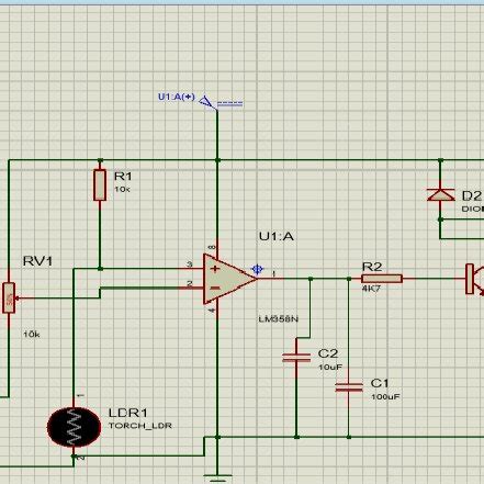 The Simulation Design In Creating An LDR Sensor Lamp Source Data
