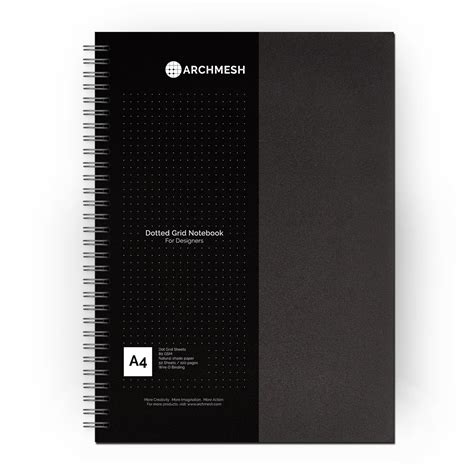Archmesh A4 Dot Grid Notebook Dot Isometric Square Grid Notebooks