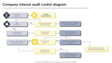 Company Internal Audit Control Diagram Background Pdf