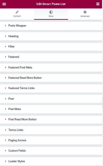 Smart Posts List Widget Overview KB