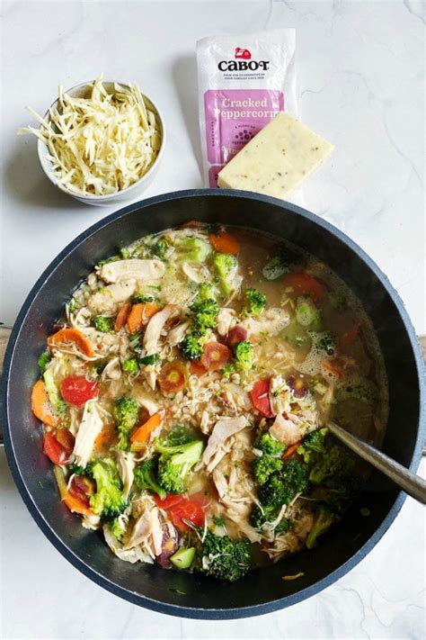 Broccoli Chicken Rice Soup Reluctant Entertainer