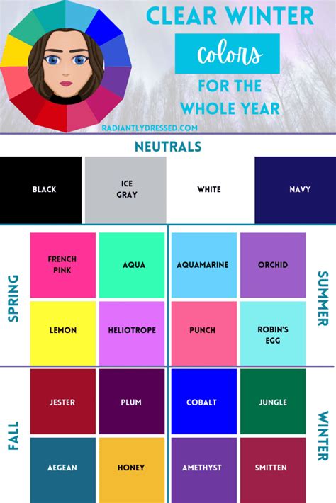 Clear Winter Color Palette Makeup